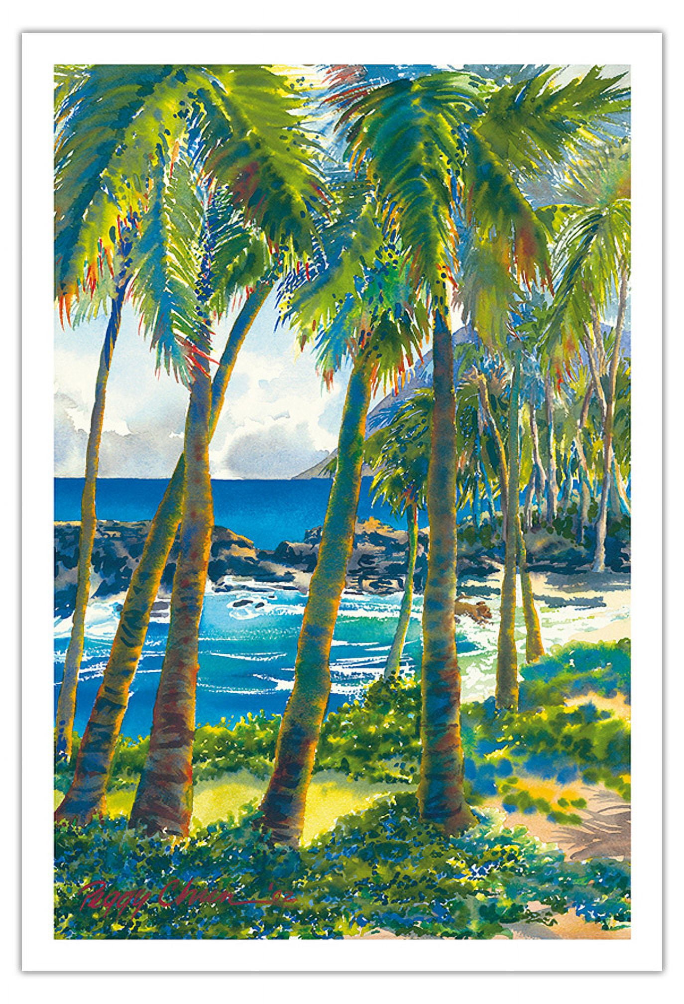 Maka Makai (View by the Sea) - Peaceful Hawaiian Bay - Palm Trees ...