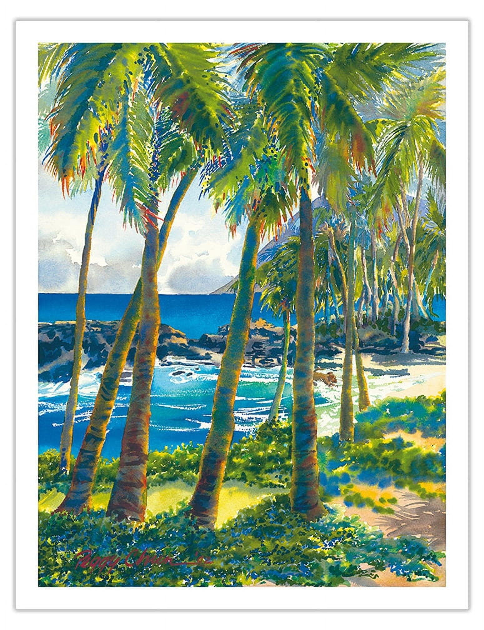 Maka Makai (View by the Sea) - Peaceful Hawaiian Bay - Palm Trees ...