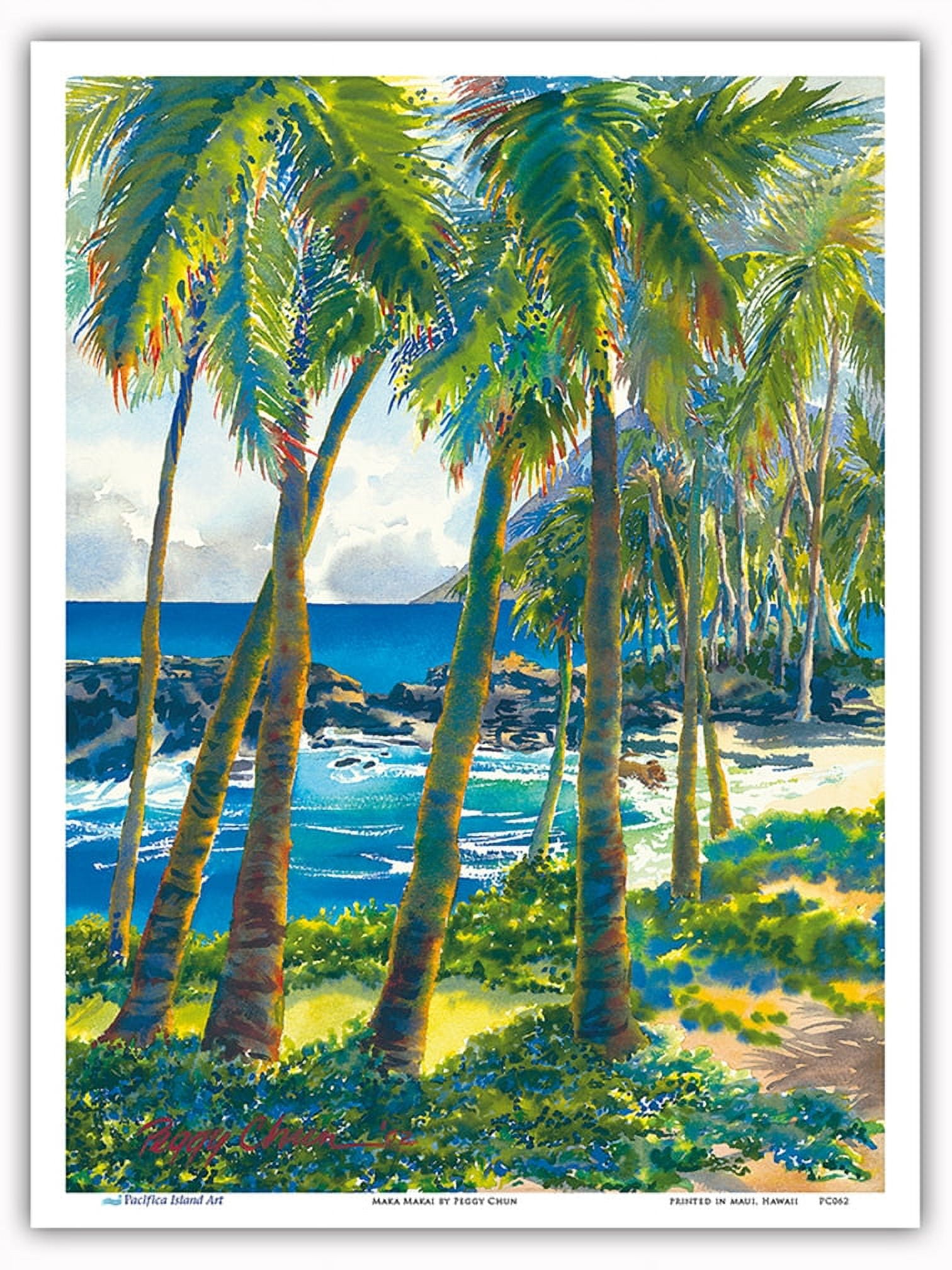 Maka Makai (View by the Sea) - Peaceful Hawaiian Bay - Palm Trees ...