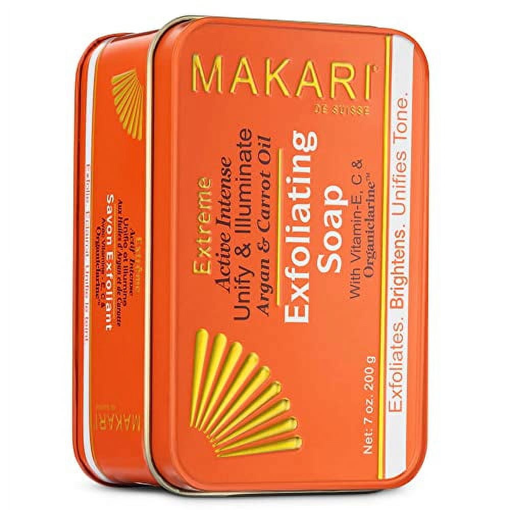 Makari Extreme Active Intense Argan & Carrot Oil Exfoliating Soap (7oz ...