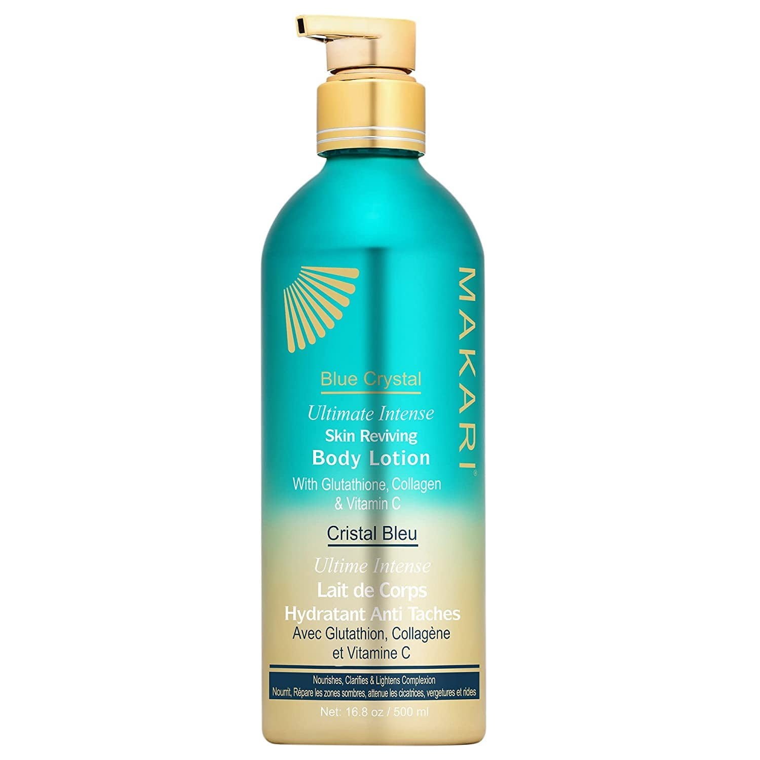 Makari Ultimate Intense Blue Vtf5 Crystal Skin Reviving Body 168 Oz Body With Glutathione