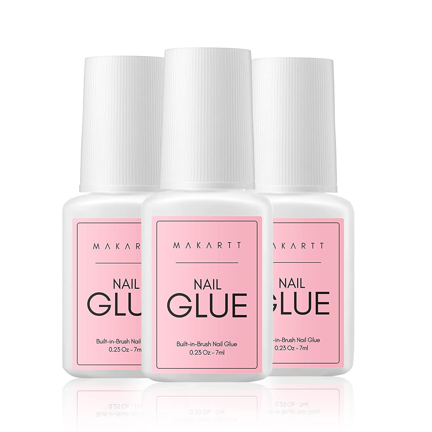 Makartt 3Pcs Super Strong Waterproof Nail Glue for Acrylic, False, Art ...