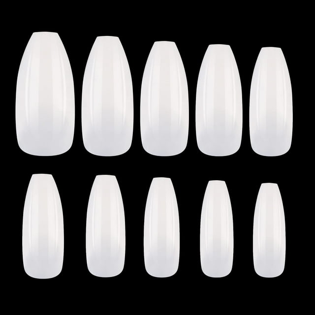 Makartt 500pcs Natural Coffin Nails Press On Nails Acrylic False Nail