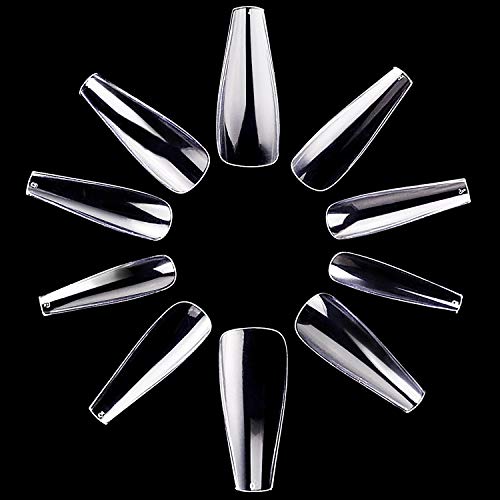 Makartt 500pcs Coffin Nail Tips Press on Nails Long Ballerina Nails ...