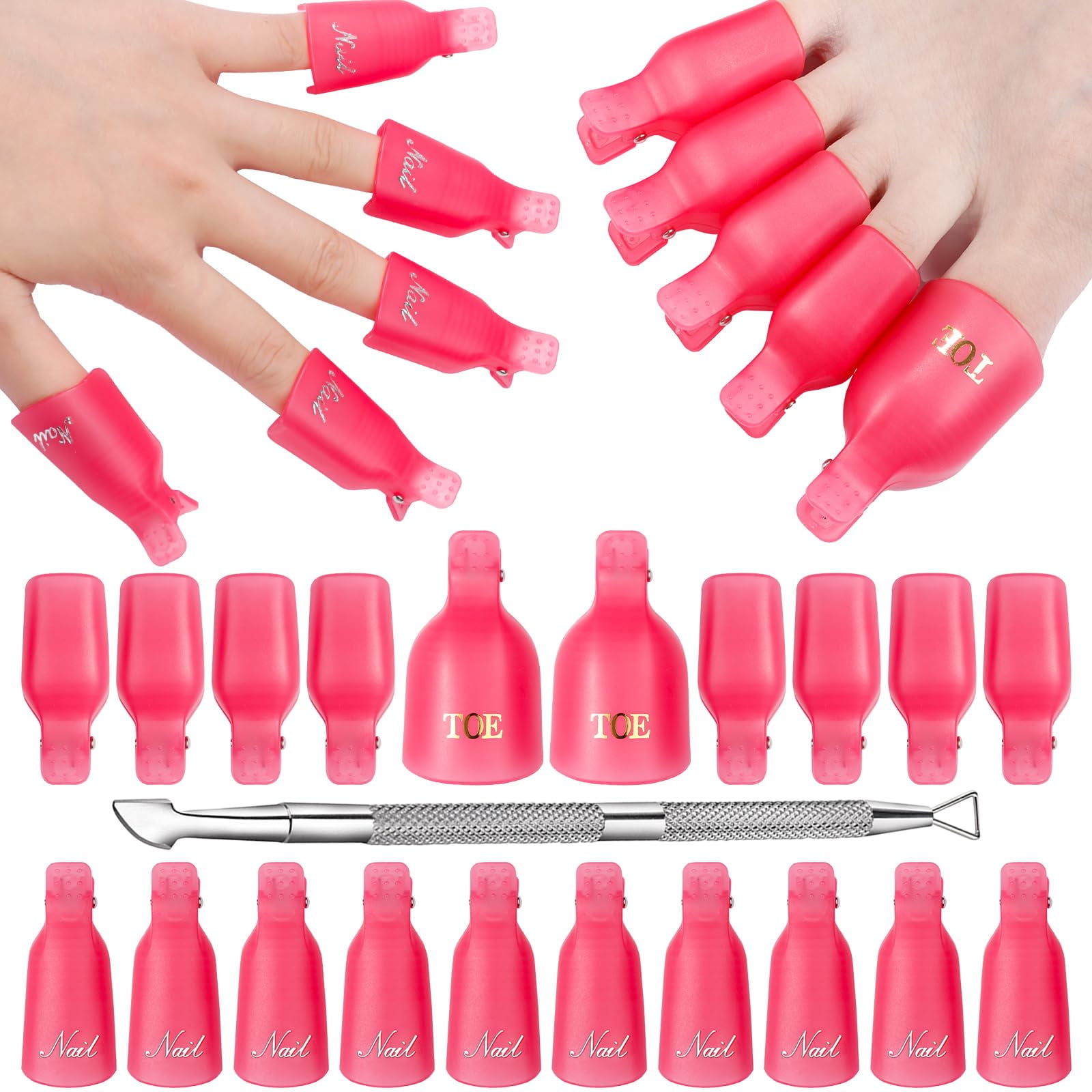 Makartt Nail Polish Gel Remover Tools Kit,With Nail Clips And Double ...