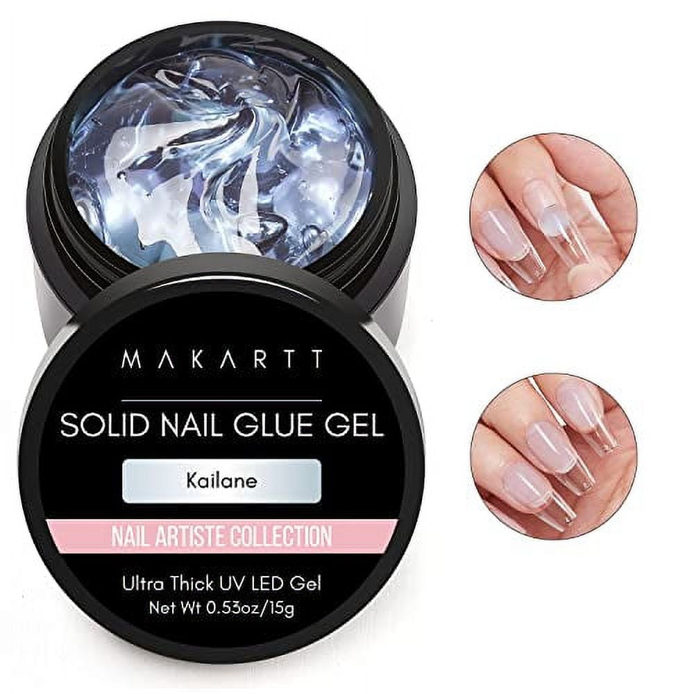Makartt Solid Nail Gel Glue for Soft Gel Nail Tips Kailane Solid Nail ...