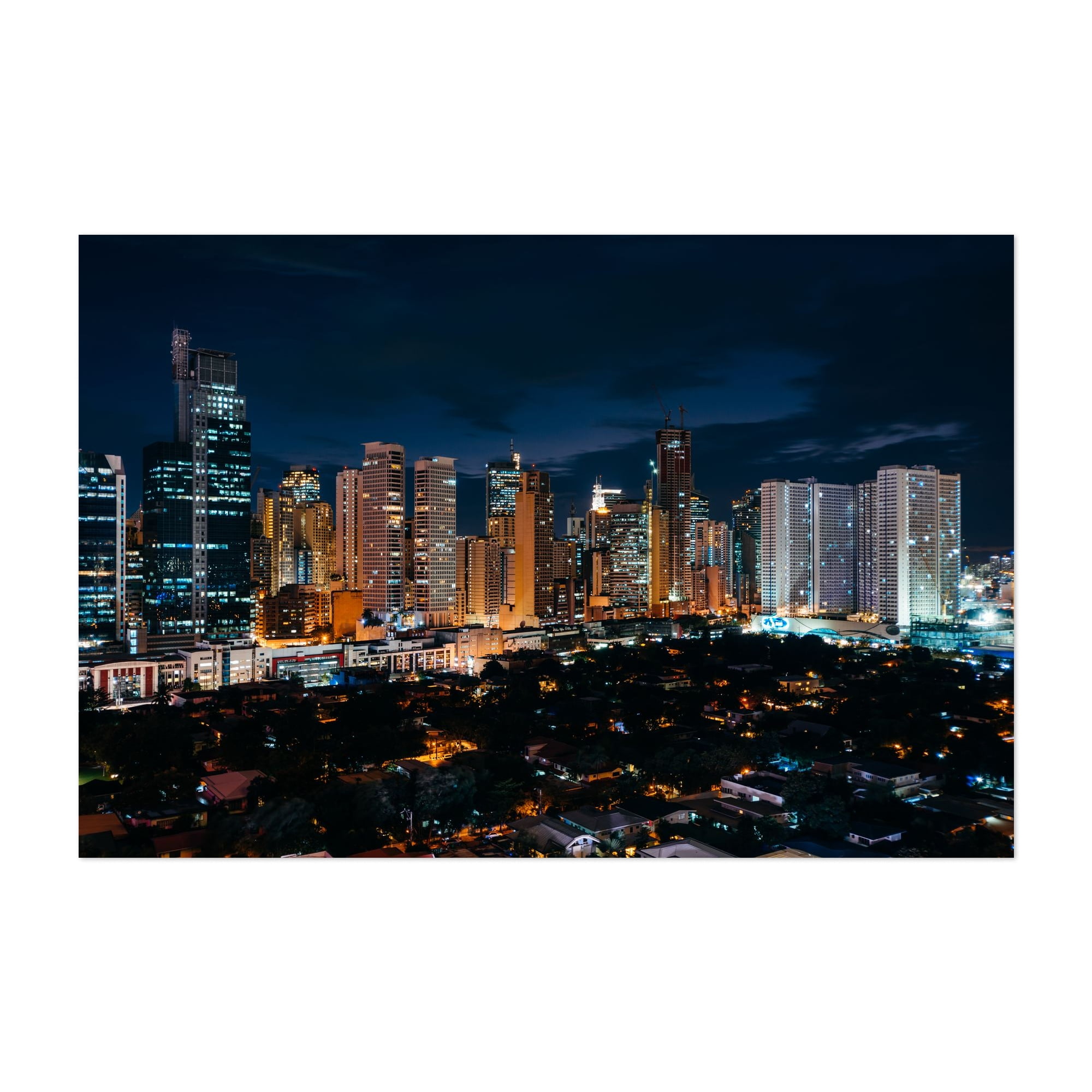 Makati Skyline - Manila Philippines Photography Cityscape Skyline Night ...