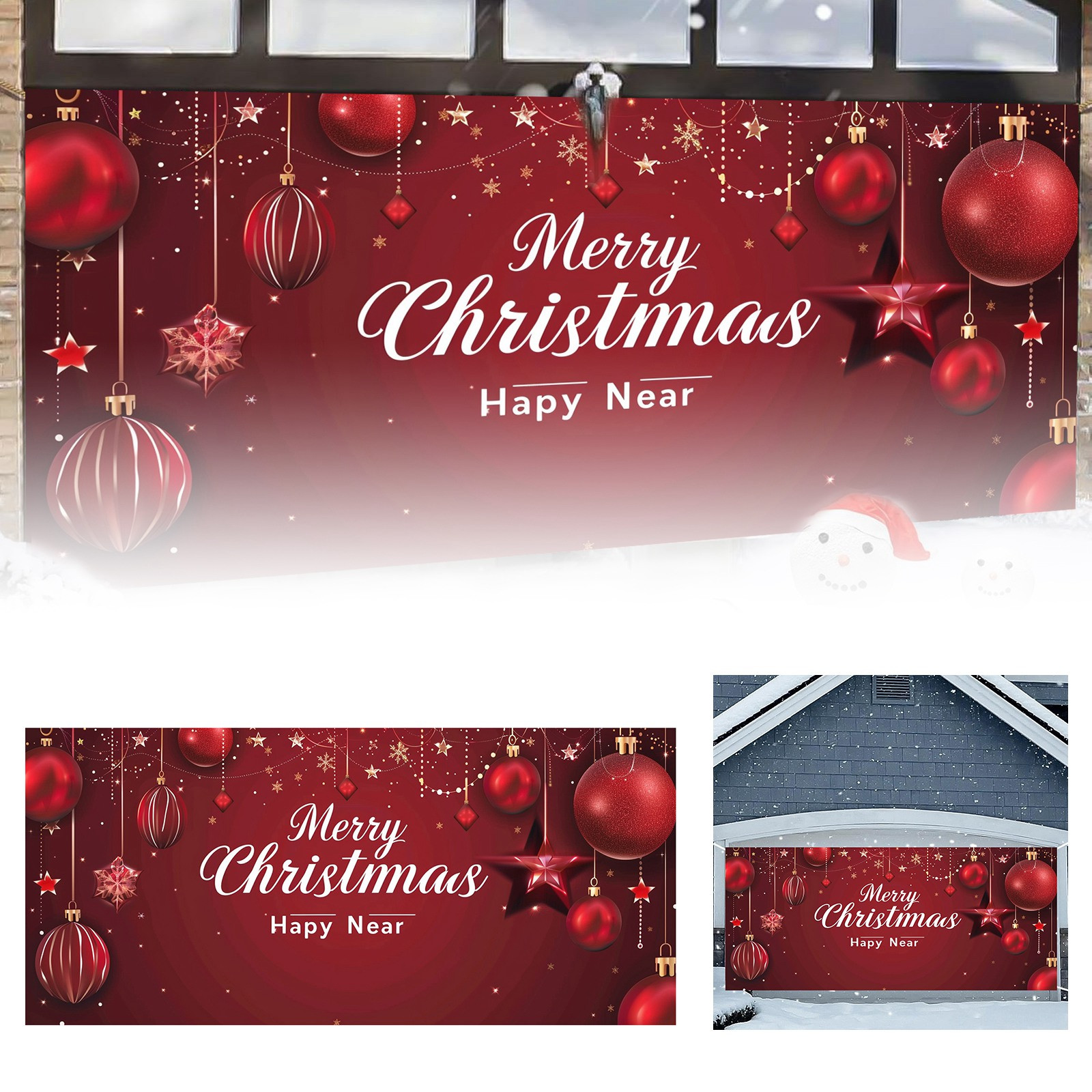 Make A Festive Statement This Christmas With Our Garage Banner For ...
