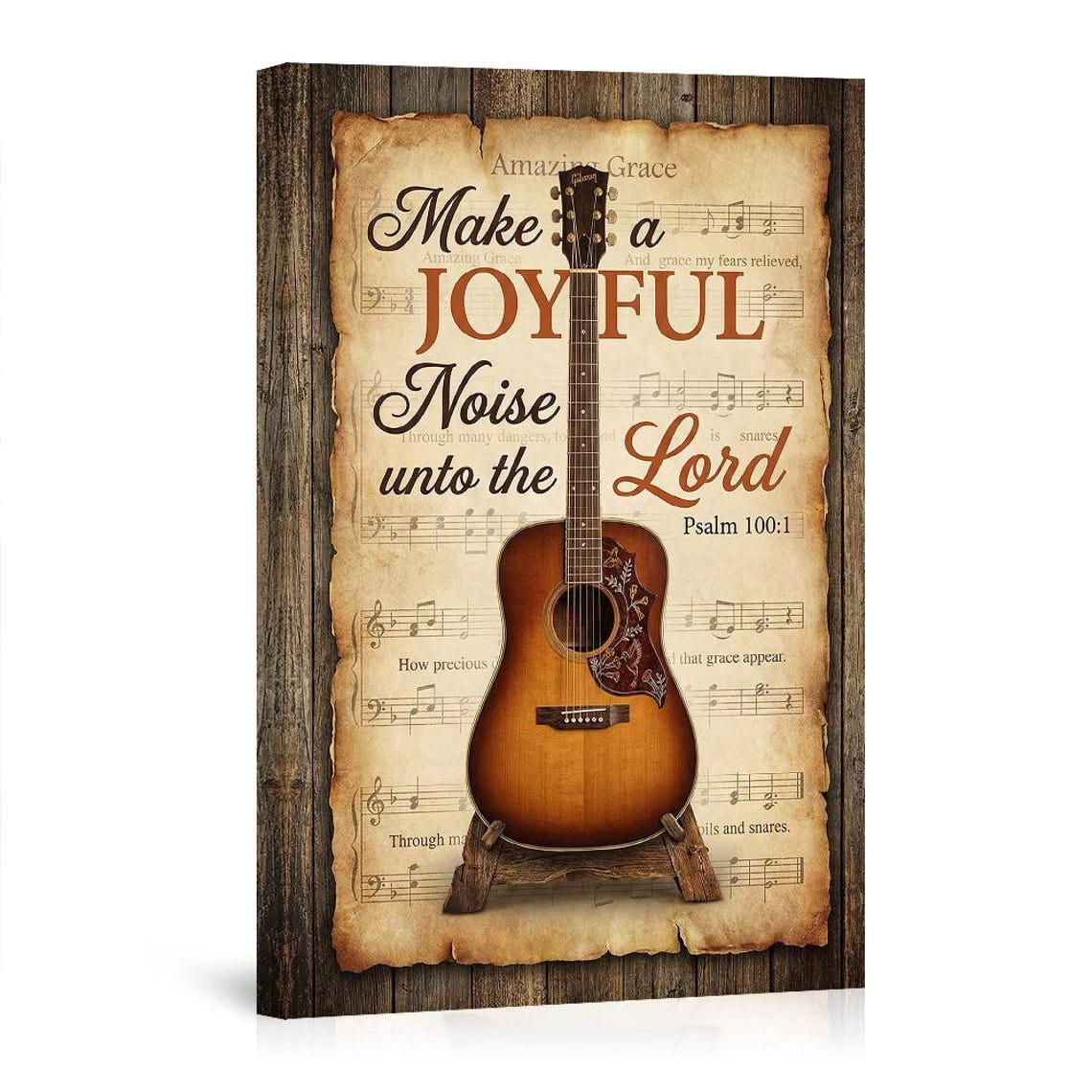 Make A Joyful Noise Unto The Lord Guitar Inspirational Christian ...