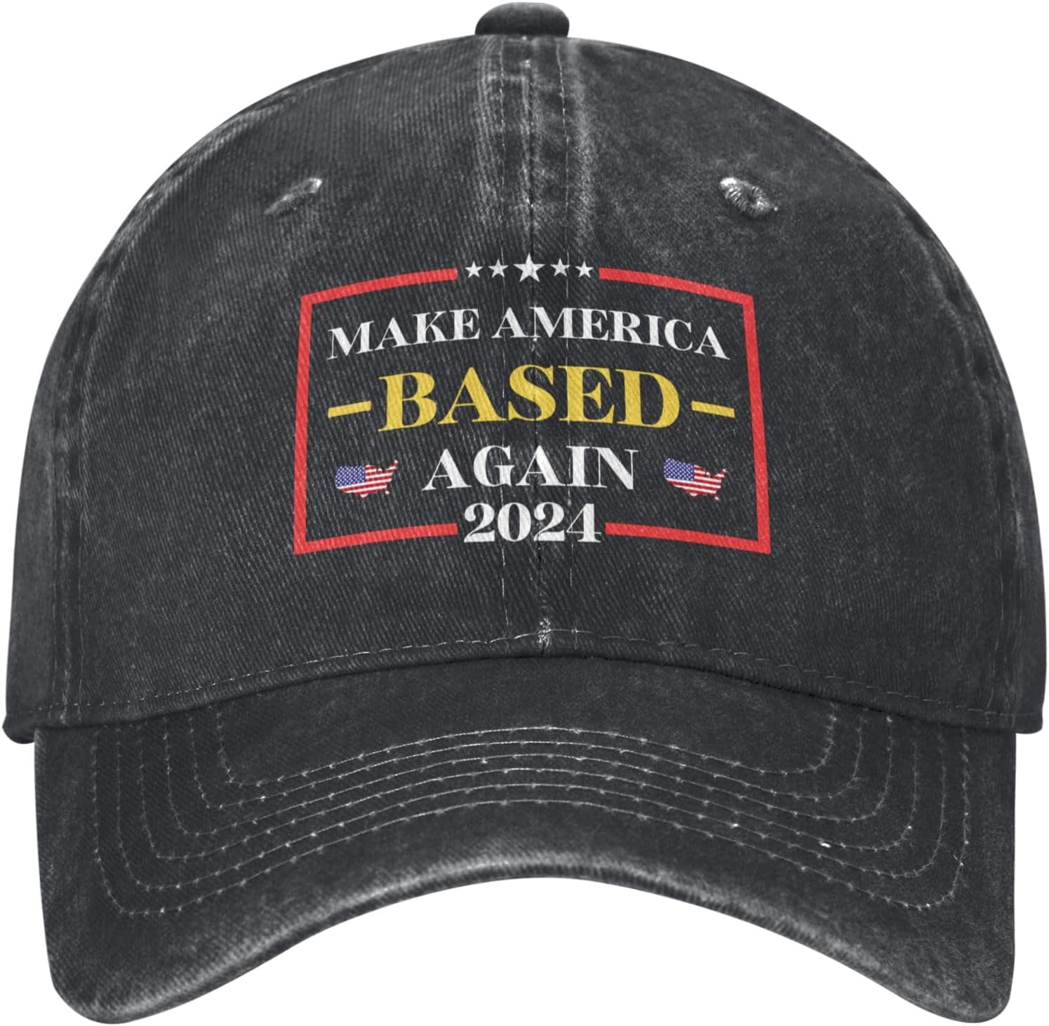 Make America Based Hat Dark MAGA Hat Again Trump-Vance Funny Hat ...