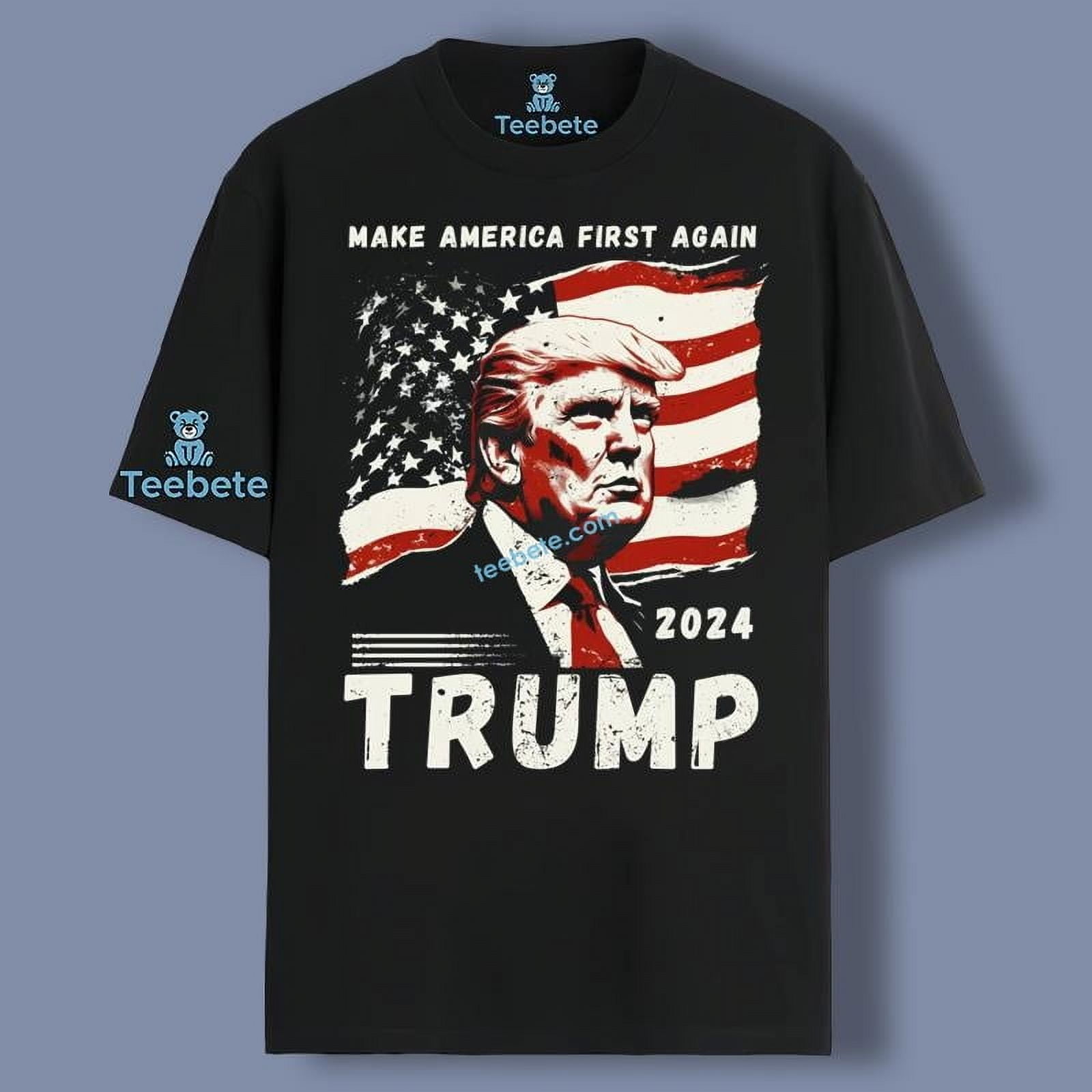 Make America First Again Vote Donald Trump President Shirt Classic ...