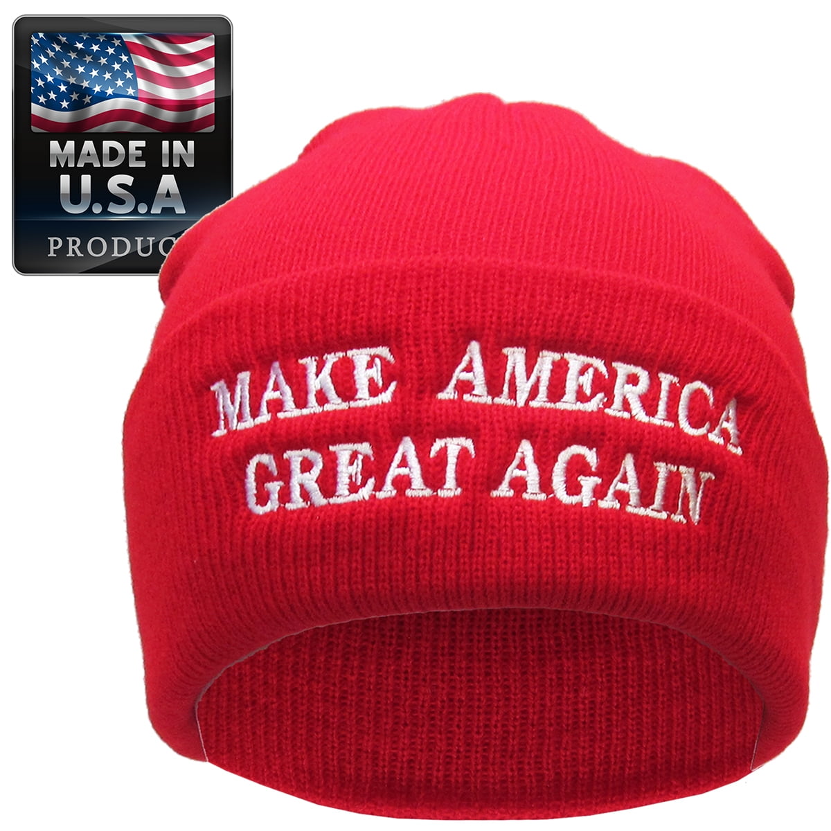 Make America Great Again Donald Trump Knit Skull Cap Hat Beanie ...
