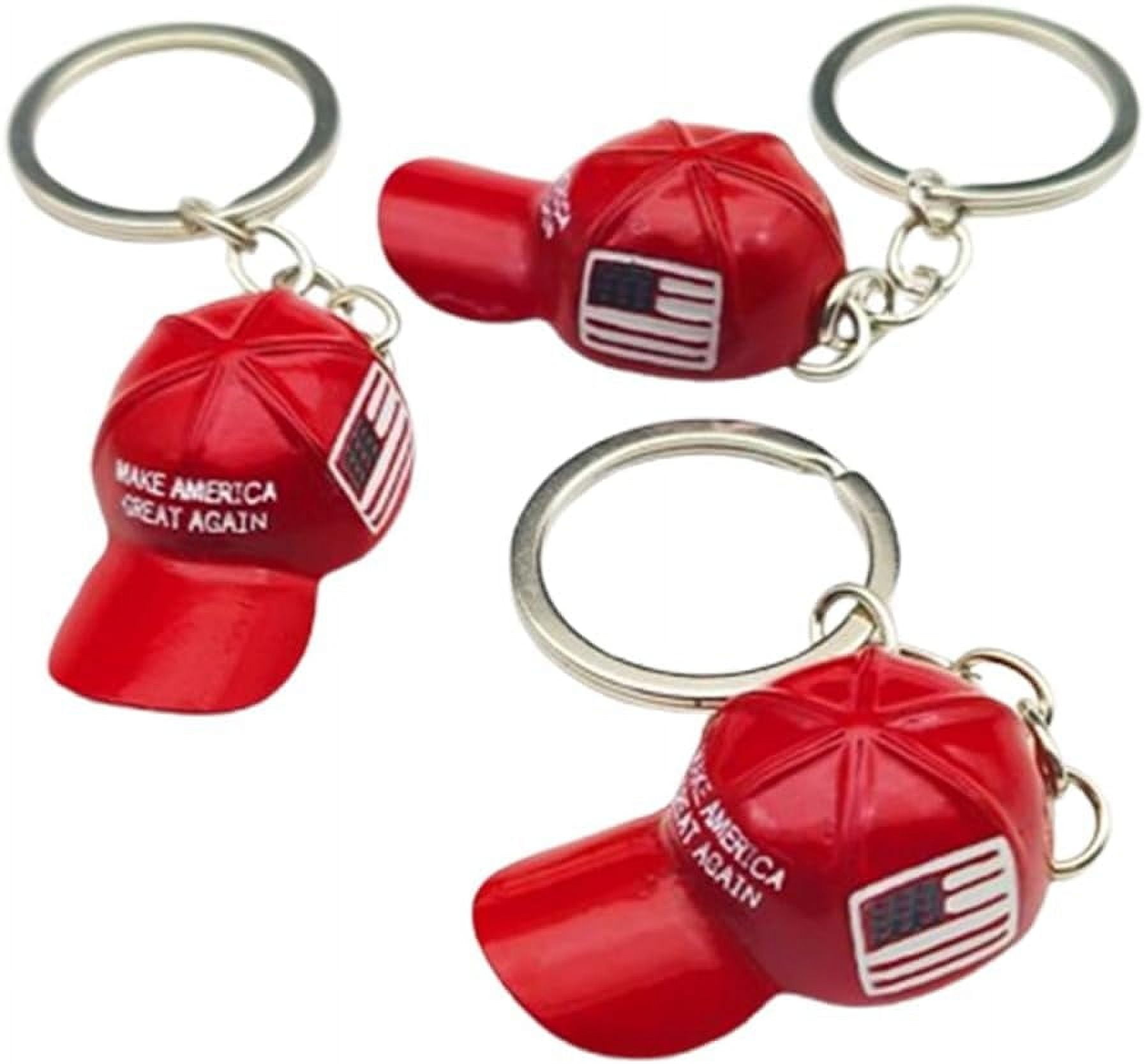 Make America Great Again-Red Hat Keychain,Mini Red MAGA Hat Metal ...