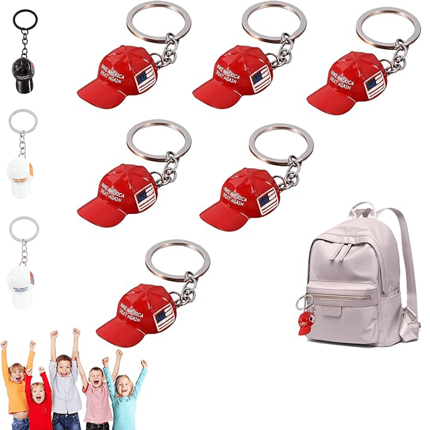 Make America Great Again-Red Hat Keychain,Trump Red Hat Keychain,Mini ...