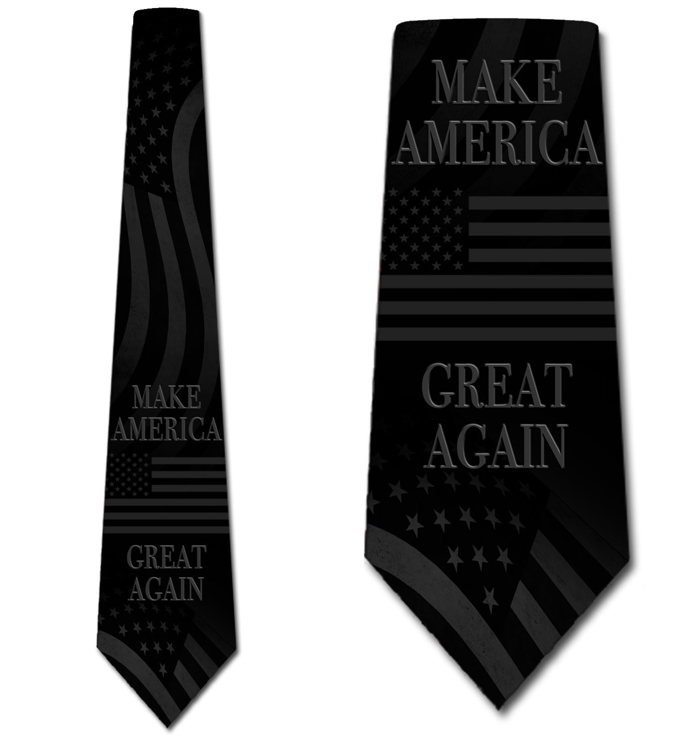 Make America Great Again Ties MAGA Necktie Flag Tie by Three Rooker ...