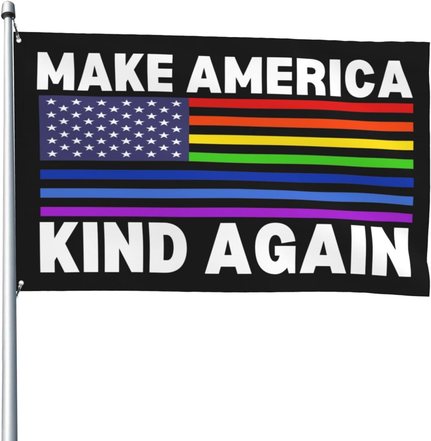 Make America Kind-Again Flag Lgbt Vote Kamala-Harris Walz 2024 Election 4x6 Ft Flag Yard Sign ...
