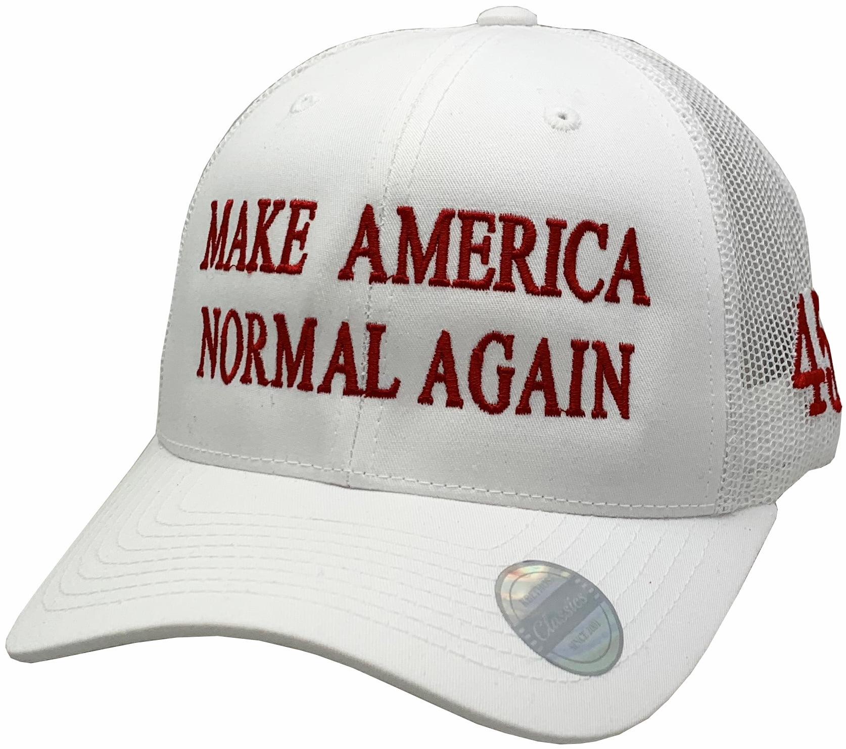 Make America Normal Again Snapback Mesh White - Walmart.com