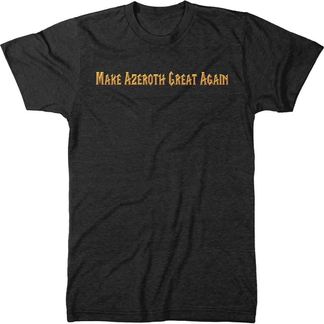Make Azeroth Great Again Mens Tri-Blend T-Shirt - Walmart.com