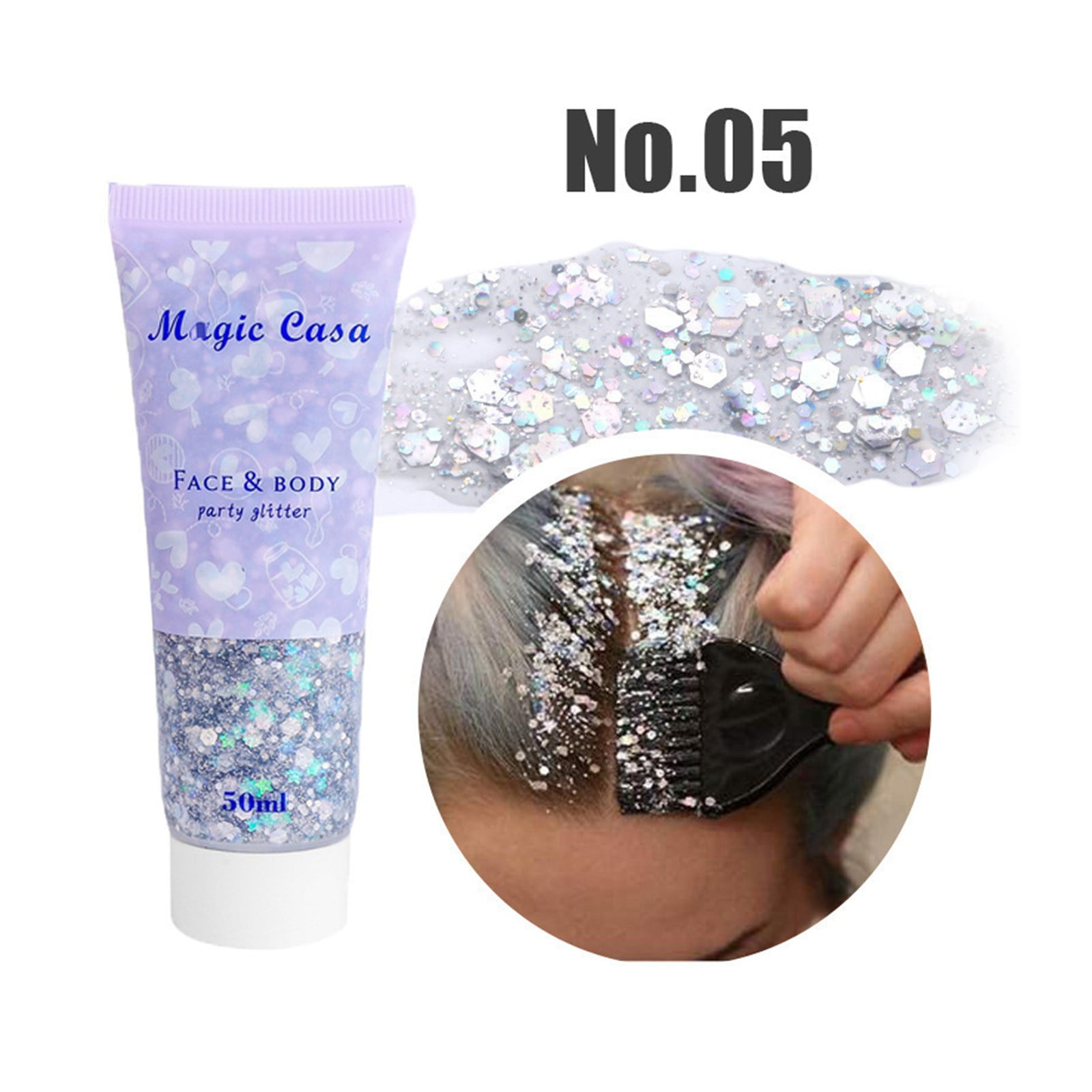 Make up Beauty Body Glitter Gel,Mardi Gras Face Glitter Concerts ...