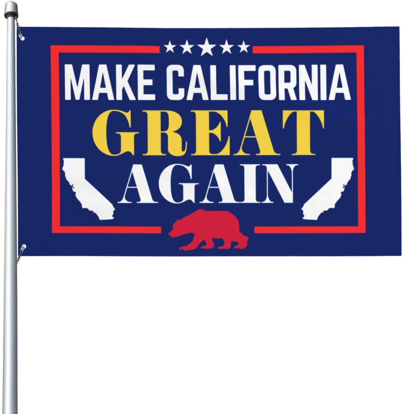 Make California Great Again Flag 4x6 – McGA Flag Banner for Yard Sign ...