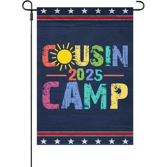 "Make Cousin Camp 2025 In The Us Camping Fire Summer House Flag Double ...