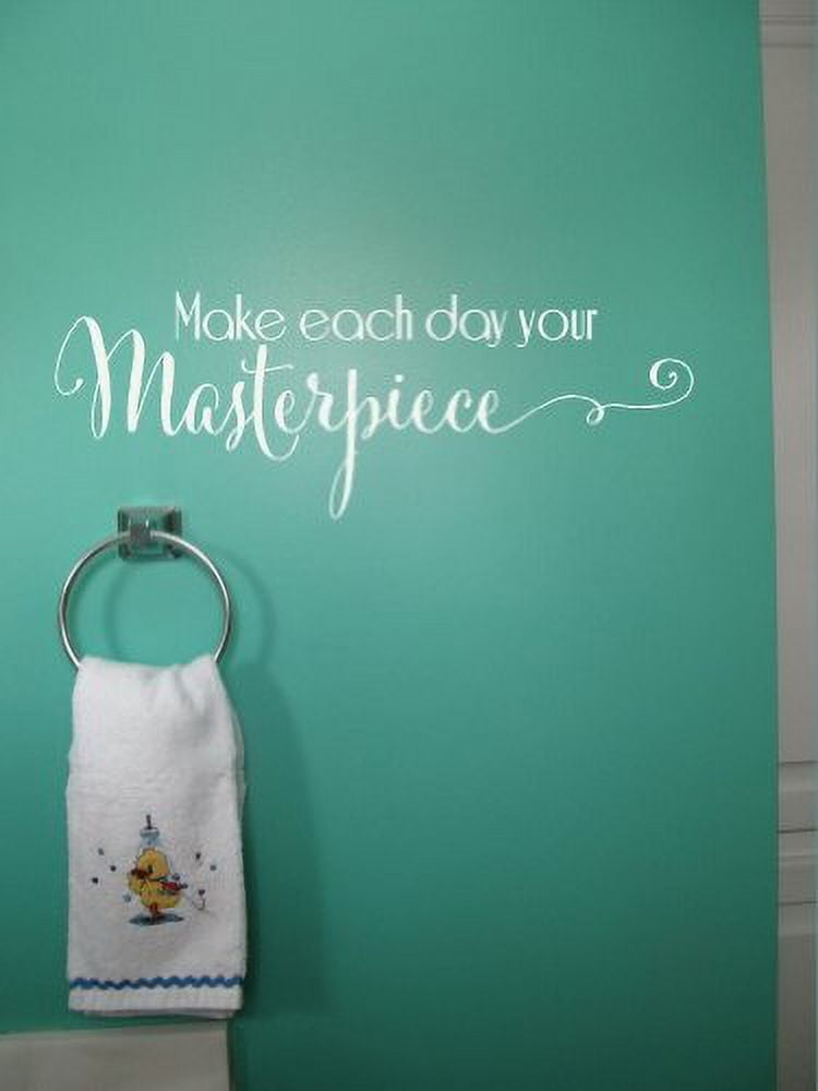 Make Each Day Your Masterpiece Inspirational Wall Decals Vinyl Stickers ...