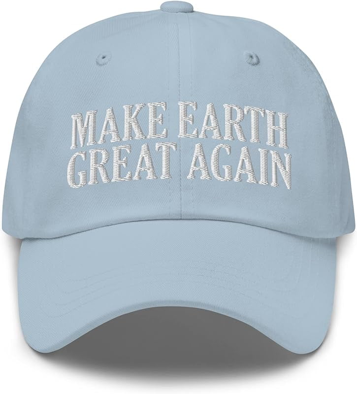 Make Earth Great Again Hat, Embroidered Dad Cap, Funny Earth Day Hat ...