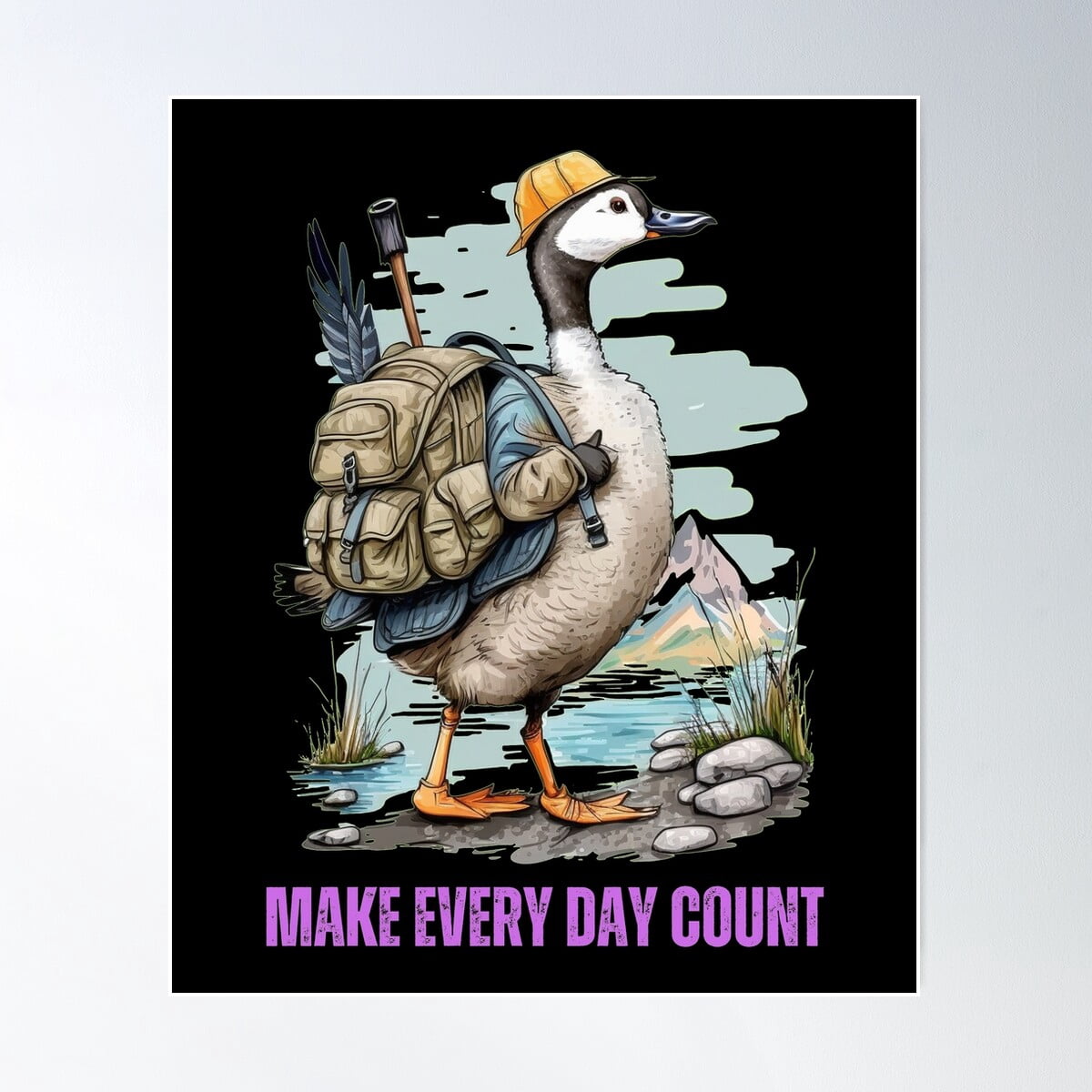 Make Every Day Count. Motivational Poster Wall Art, Modern Wall Decor ...