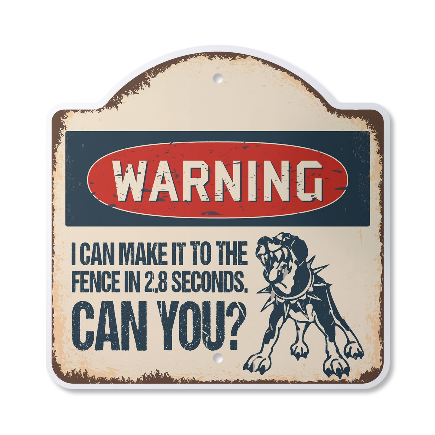 Make It To The Fence 10” x 10” Sign | Indoor/Outdoor Plastic ...