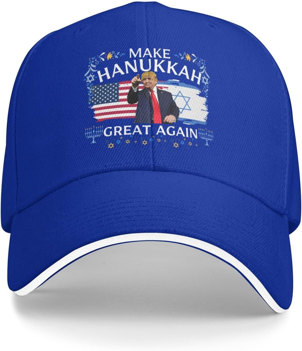 Make Hanukkah Great Again Hat Jews for Trump Hat Baseball Cap - Walmart.com
