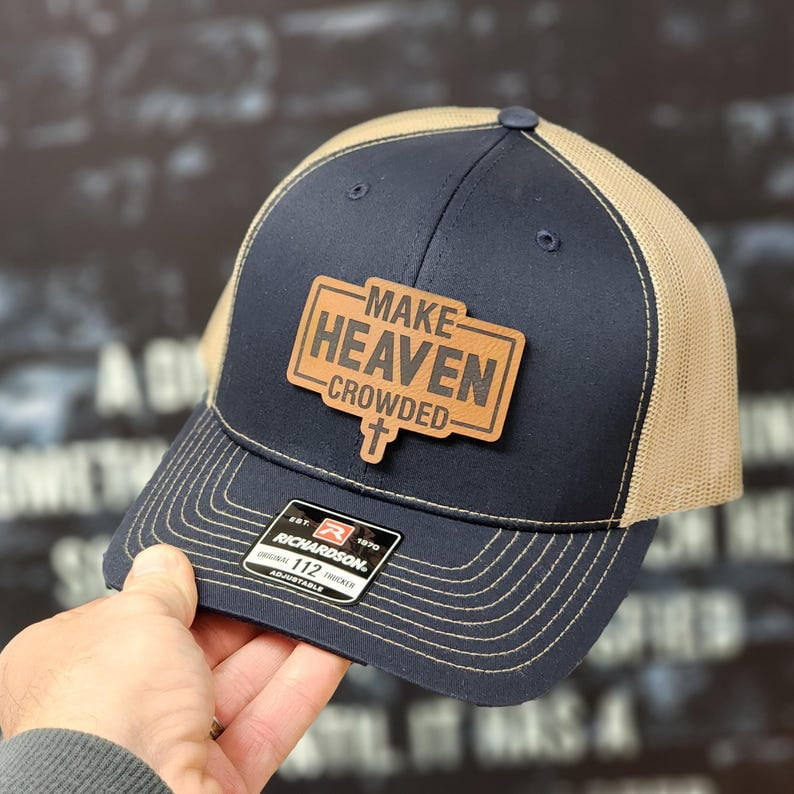 Make Heaven Crowded, Casual Mesh Hat, Baptism Present, Trendy Youth Cap ...