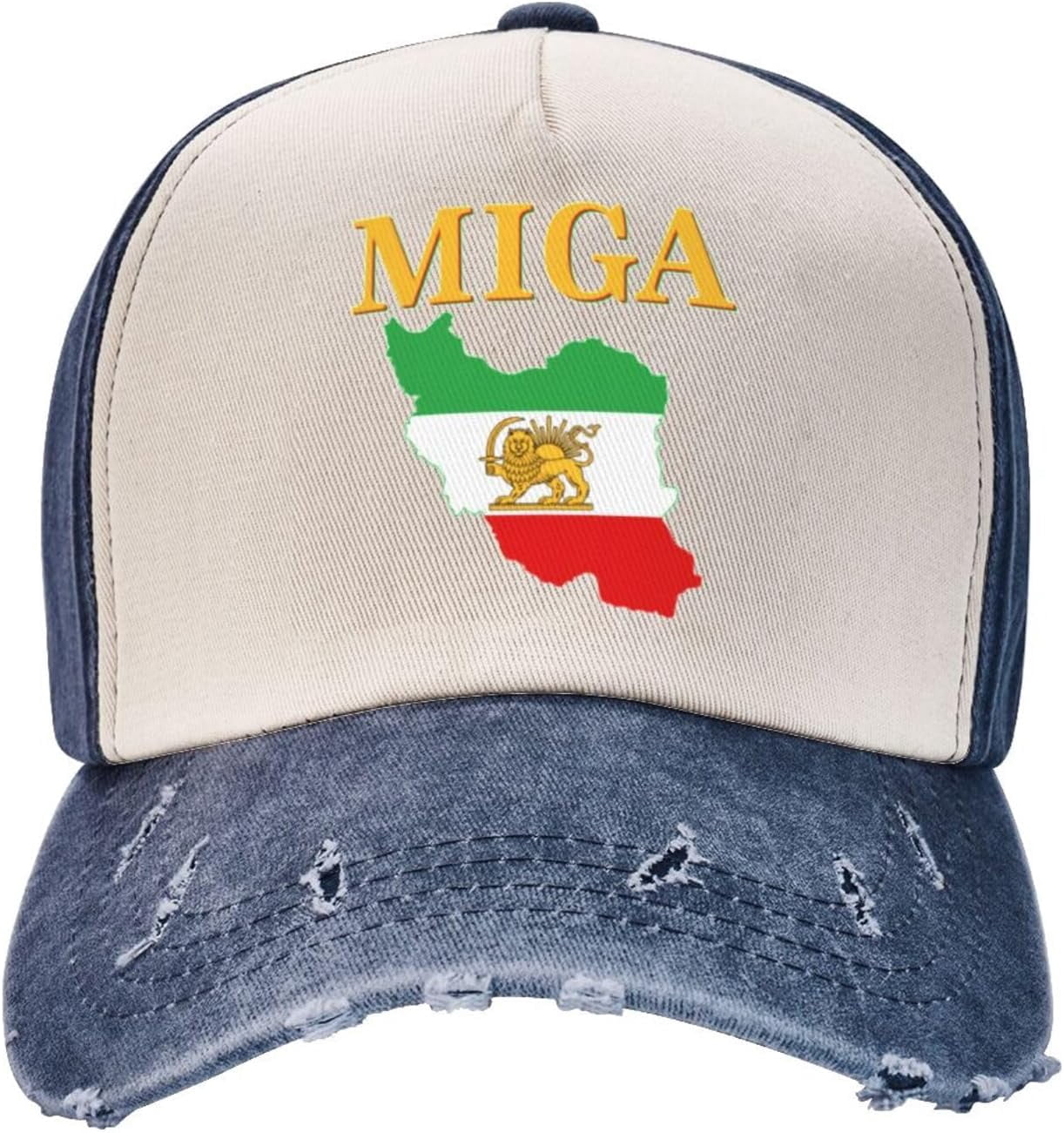 Make I-ran Great Again Hat Old I-ran Persian Flag Lion and Sun Mesh Hat ...