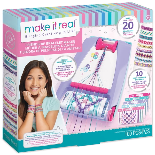 Make It Real: DIY Friendship Bracelet Maker Set - 20 Bracelets, 101 ...