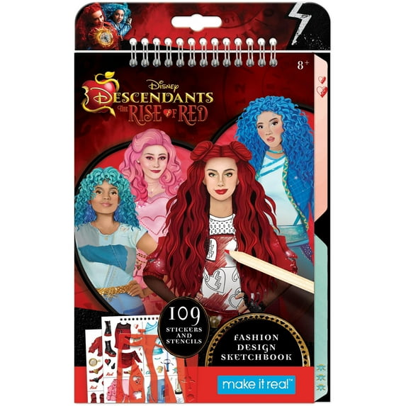 Make It Real: Descendants 4 Rise Of Red Fashion Design Sketchbook ...