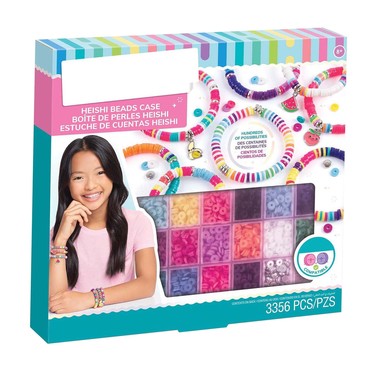 Make It Real Heishi Bead Kit - Vibrant Colors - Creative Beading Set ...