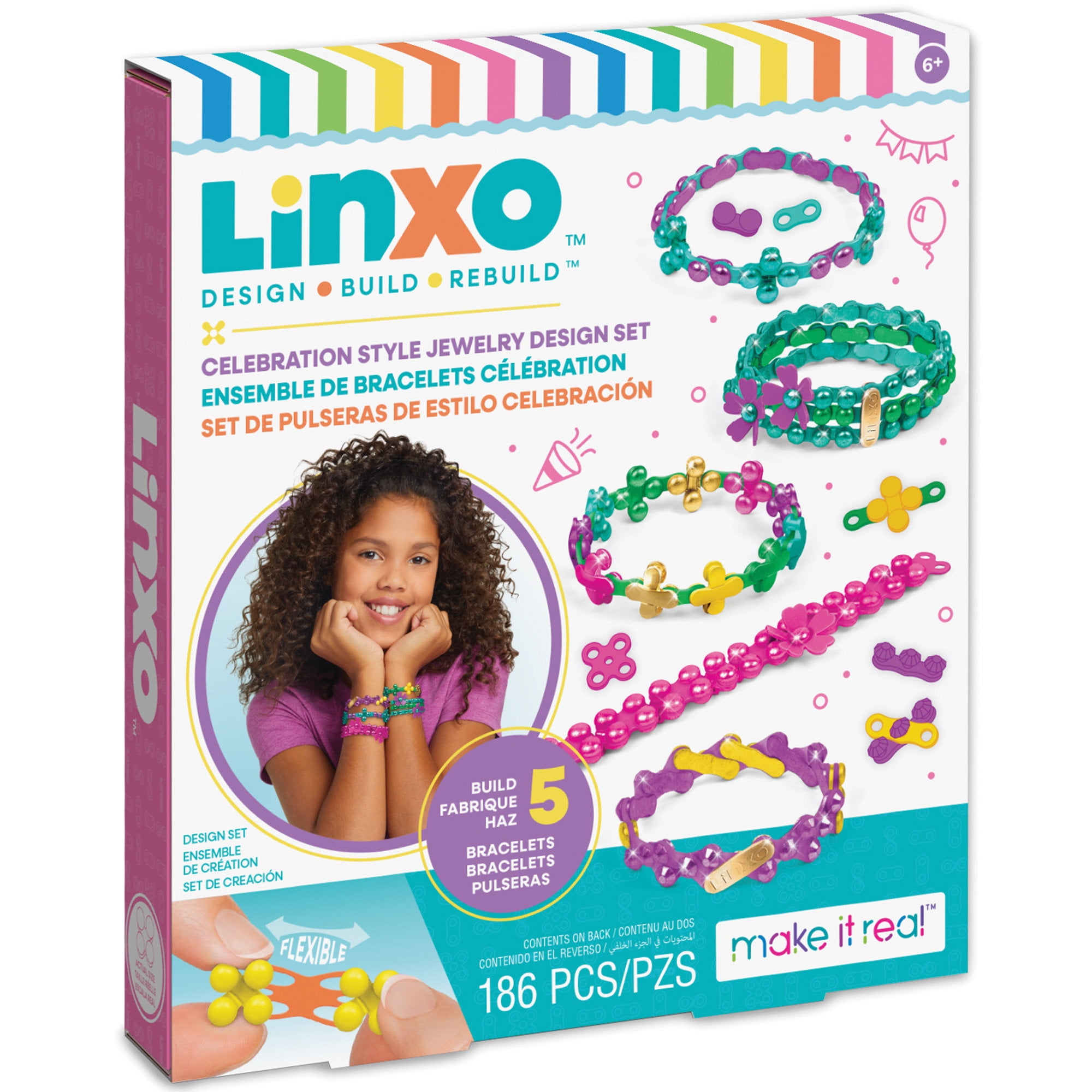 Make It Real: LinXo Celebration Jewelry Design Set - 186pcs, DIY 5 ...
