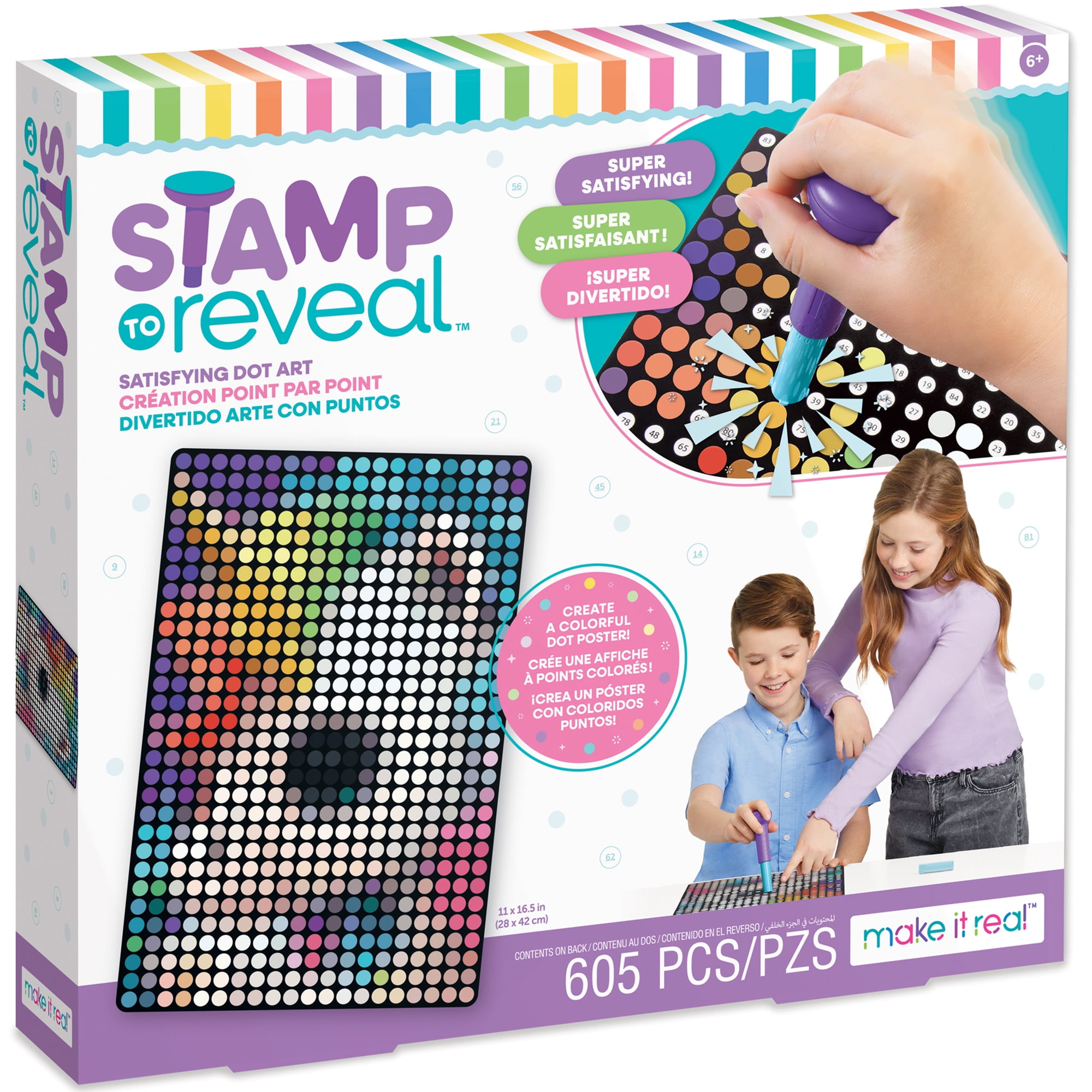Make It Real: Stamp To Reveal Single - Unicorn - 605pcs - DIY Dot ...