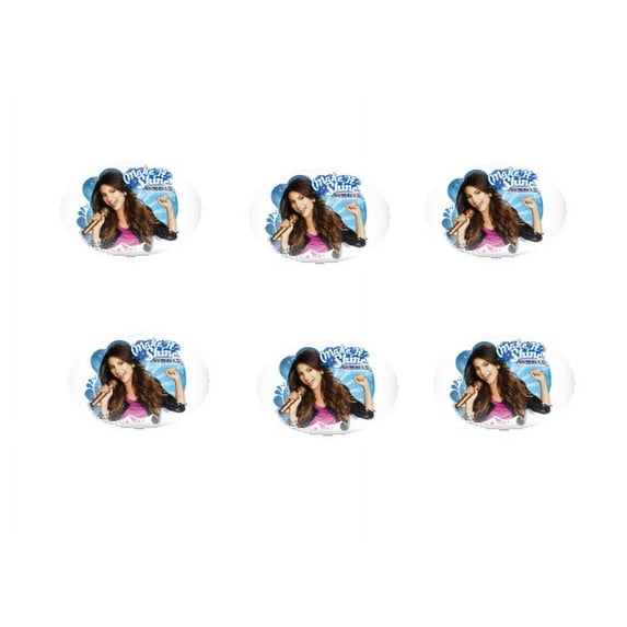 Make It Shine Victorious 12 - 2 inch Cupcake Edible Frosting Photos ...