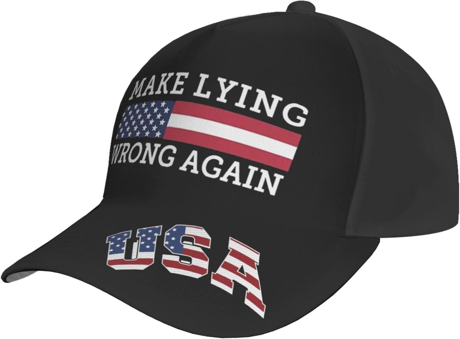 Make Lying Wrong Again Baseball Cap - Mesh Baseball Cap Curved ...
