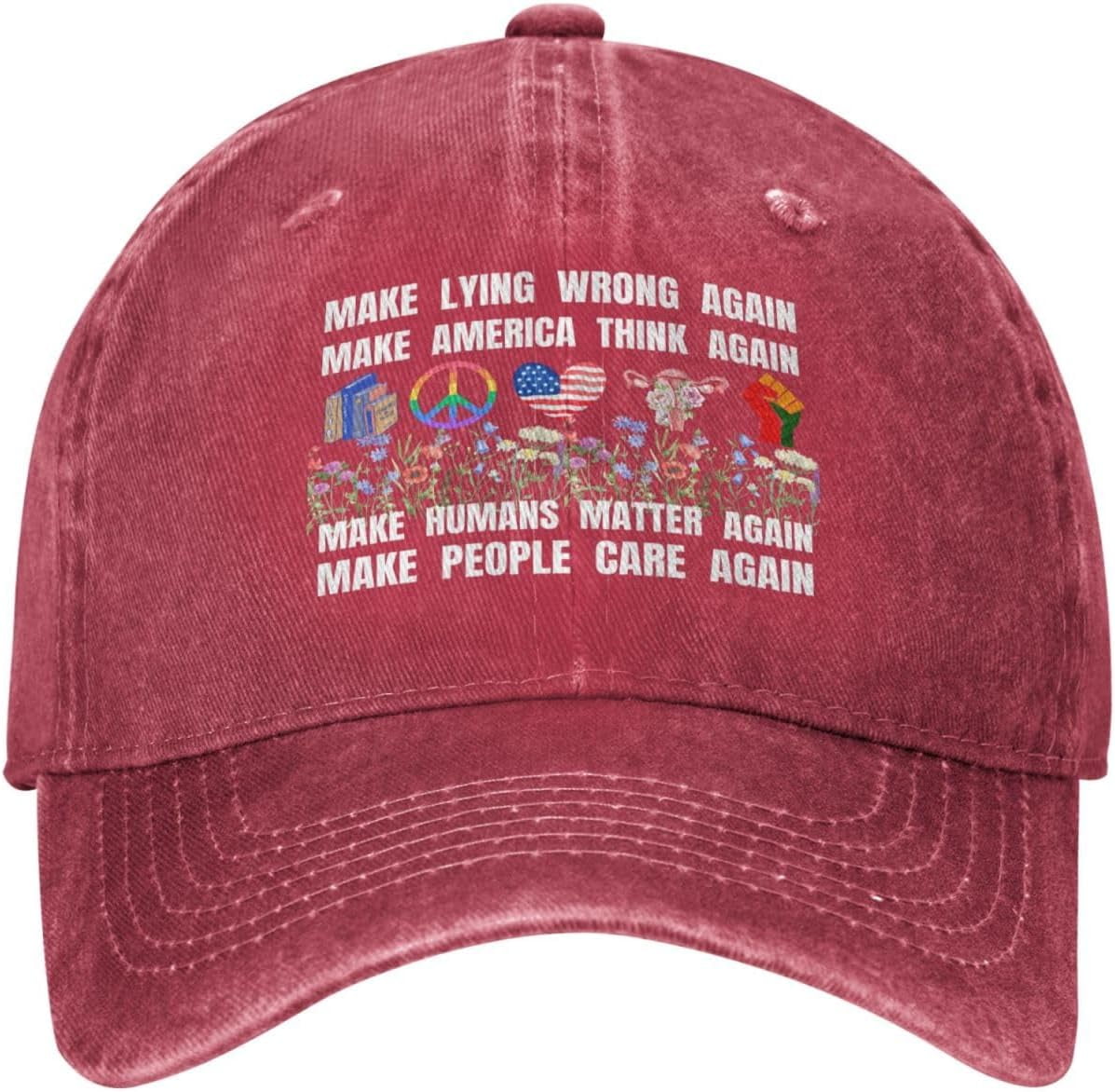 Make Lying Wrong Again Human Rights Dad Hat Golf Cap - Walmart.com