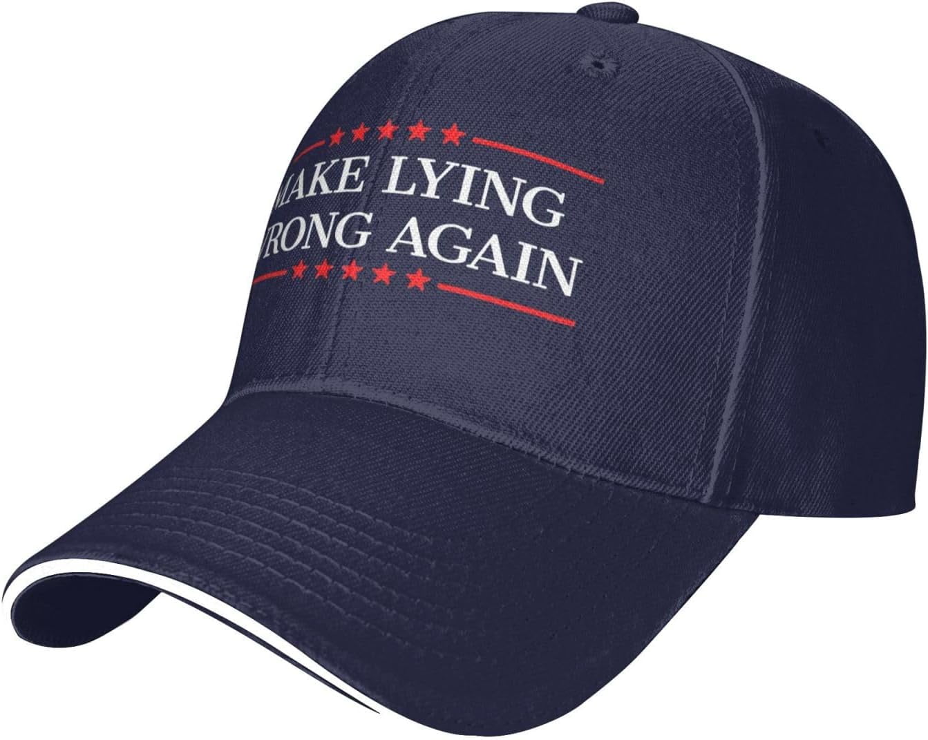 Make Lying Wrong Again Trucker Hat Hats Unisex Caps Women Gifts for Girlfriends Funny Golf Men ...