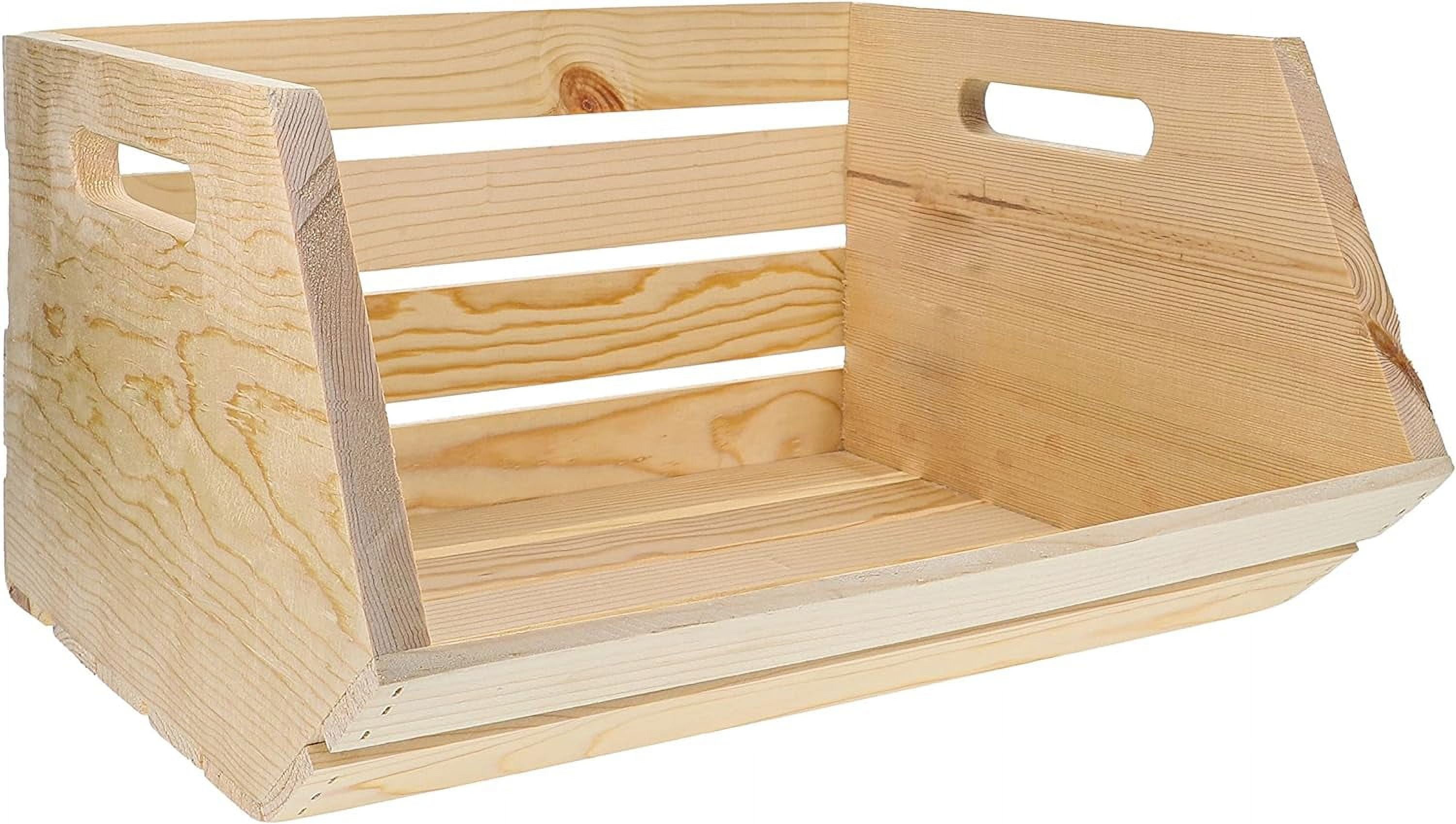 Make Market 18”; Stackable Wood Bin - Walmart.com