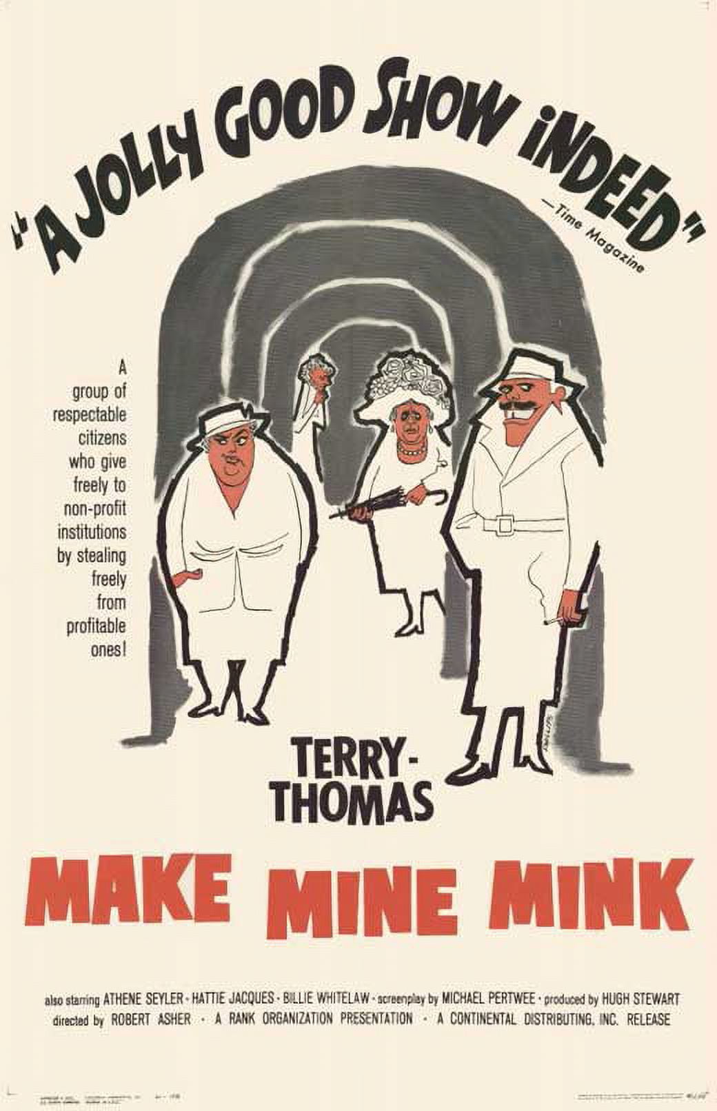 Make Mine Mink - movie POSTER (Style B) (11" x 17") (1960) - Walmart.com