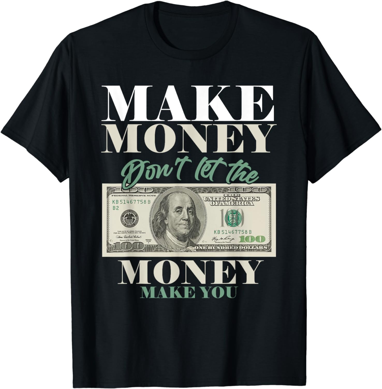 Make Money Dollar Cash Millionaire Cryptocurrency Business T-shirt Men ...