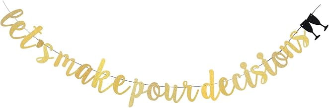 Let's Make Pour Decisions Banner, Girl's Night, Wine Party Banner ...
