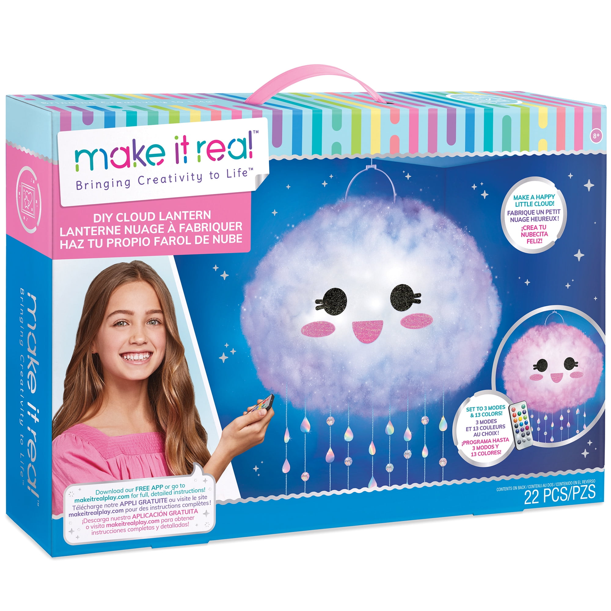 Make It Real: DIY Cloud Lantern - LED Light Up & Color Changing, 3 ...