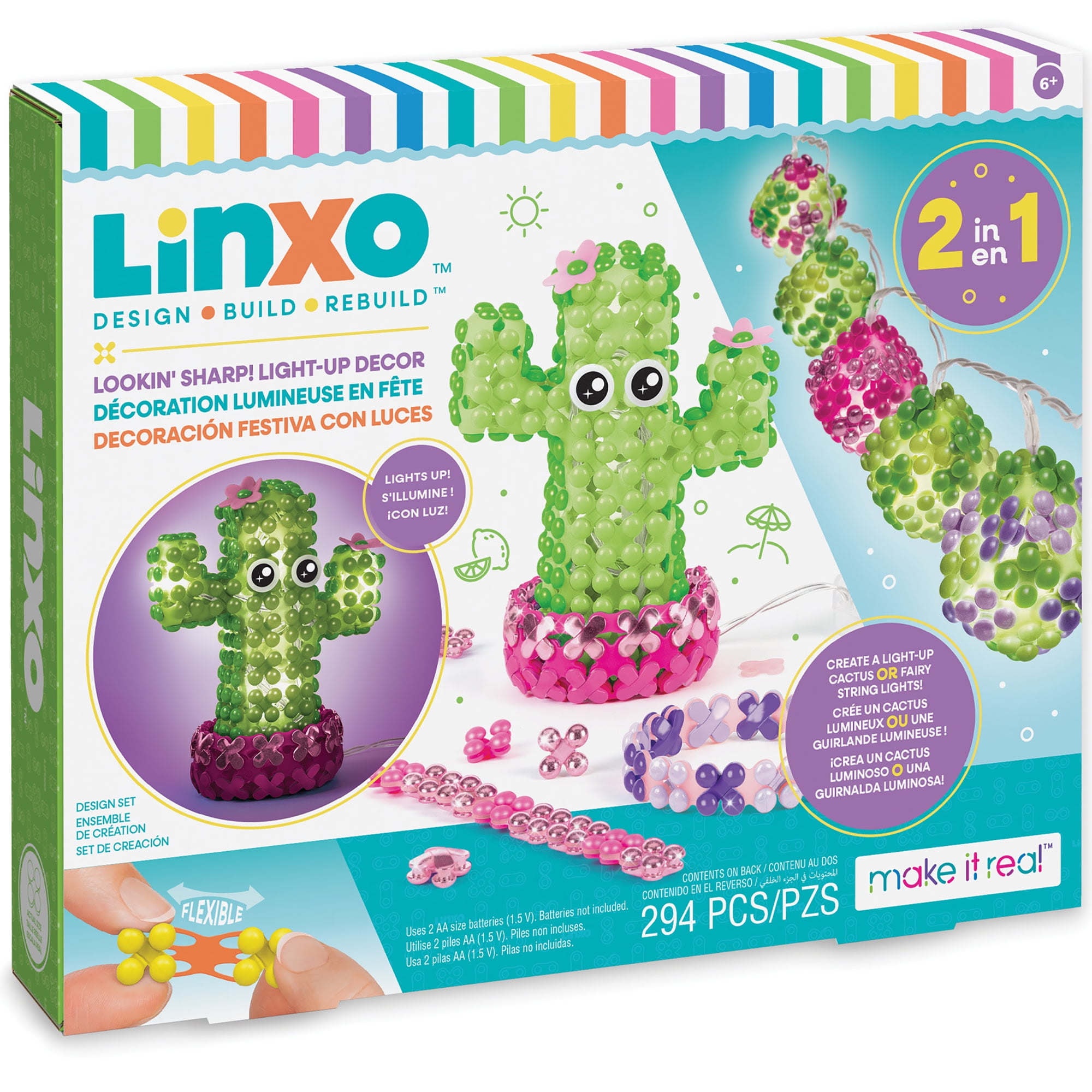 Make It Real: LinXo: Lookin' Sharp! Light-Up Decor - 2-In-1 Create A ...