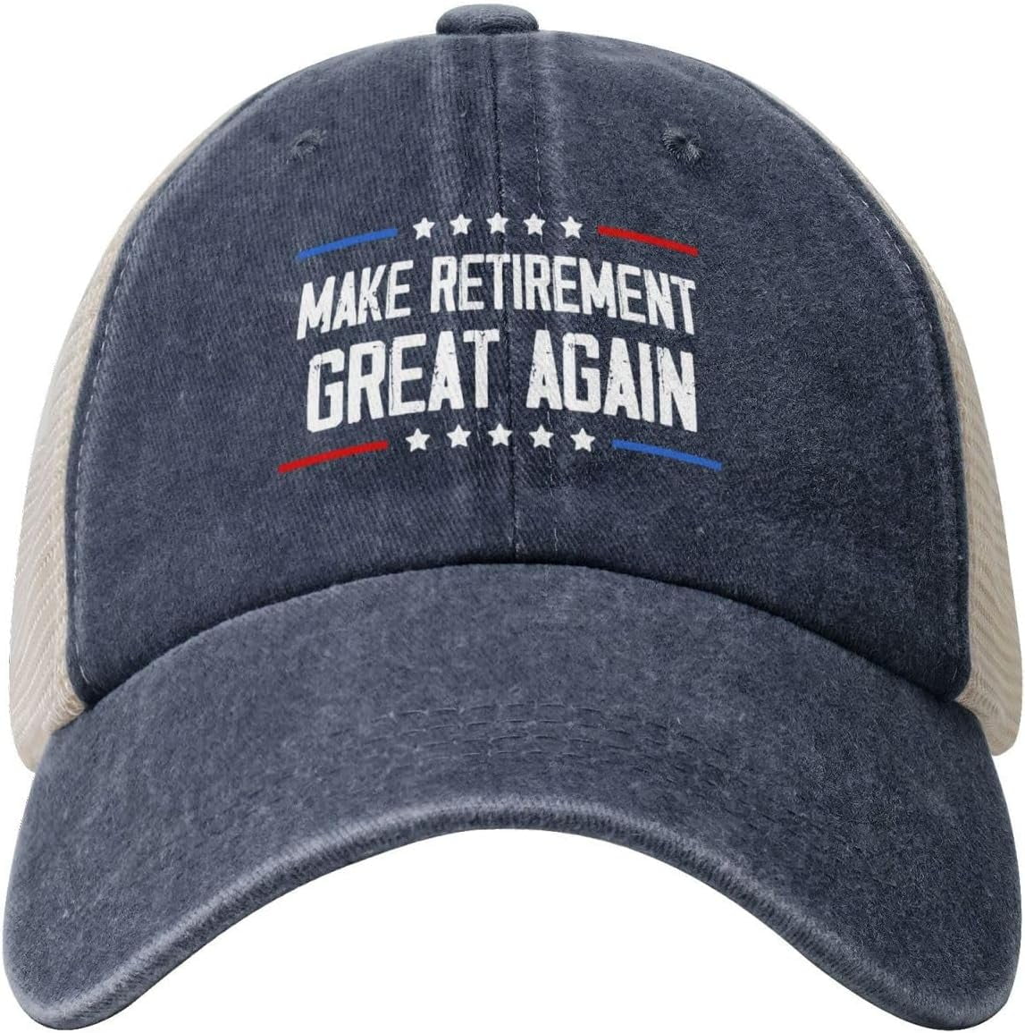 Make Retirement Great Again hat Dad Grandpa Denim Hat mesh Baseball Cap ...