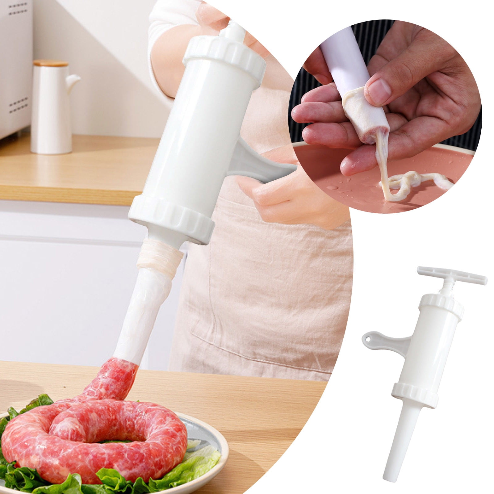 Make Sausage Sausage Sausage By Hand With A Household Sausage Filler ...