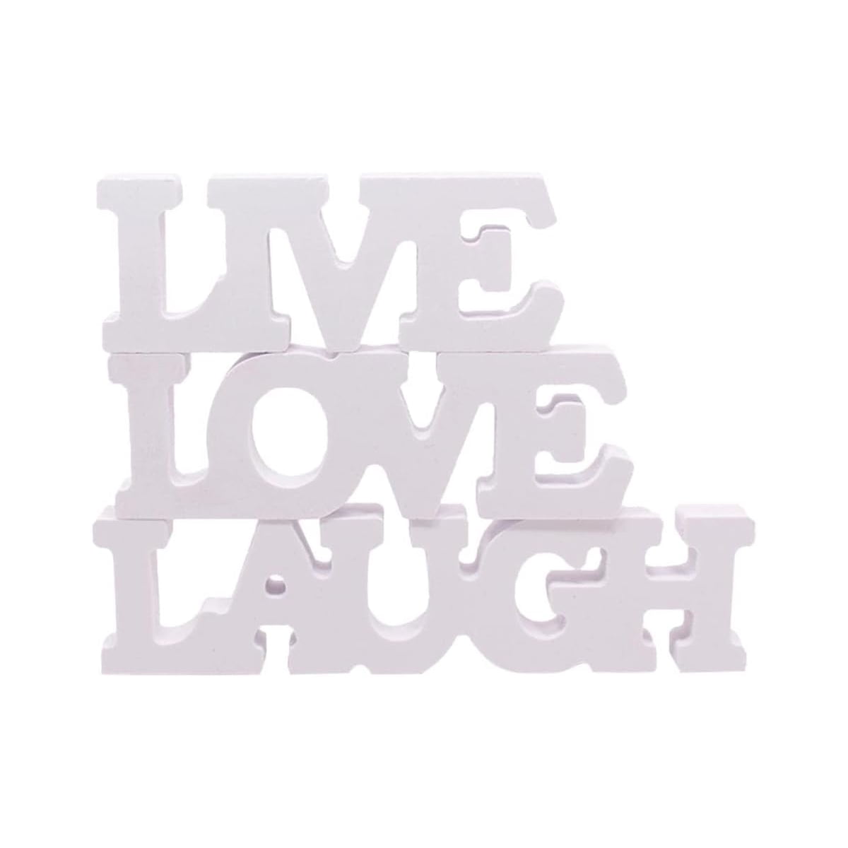Make Shoppe 'Live, Laugh, Love' Small Wooden Letters Sign Set, 3-Pack ...